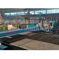 Quality Large Span Gantry CNC Plasma Cutting Machine Plasma Metal Cutting Table 200mm for sale