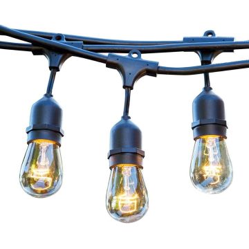 Quality Christmas Style 48ft S14 LED Edison Bulbs String Lights For Indoor Outdoor for sale