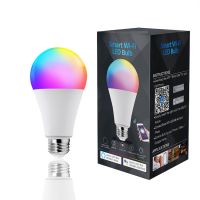 Tuya Alexa 10W E27 E26 B22 Dimmable Smart Wifi LED Bulb RGB + White