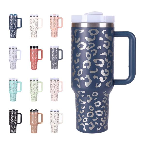 Quality Eco Friendly 40 Oz Stainless Steel Tumbler With Handle Insulated Simple Modern for sale