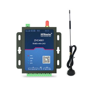 Quality 2AO 4AI 4 20mA Controller Analog Serial To 4G Converter Gateway Modbus IO Modem for sale