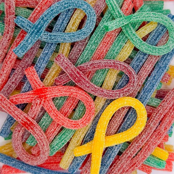 Quality Customized Bulk Icing Sour Straws Bulk Strips Fruity Flavored Packaged Bags for sale