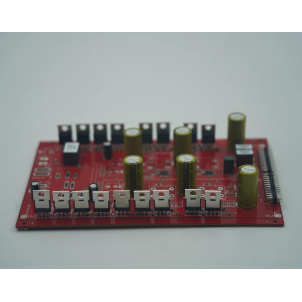 Quality 1.57mm 4 Layer Rigid PCBA Printed Circuit Board Red Solder Mask for sale