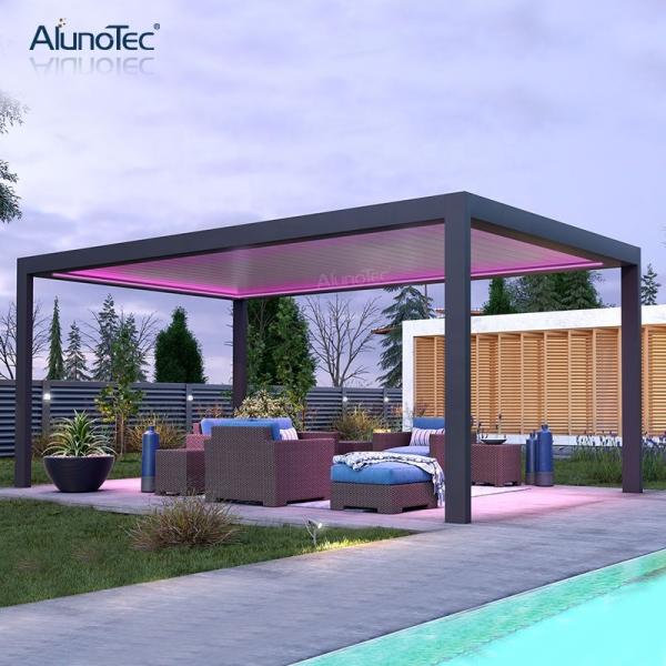 Quality Bioclimatic Pergola Electric Patio Aluminum Waterproof Garden Outdoor Blinds for sale