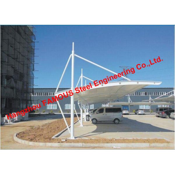 Quality Europe Standard Certified Curved Tensile Membrane Structural Car Parking Tention for sale