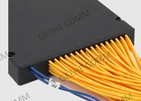 Quality Singlemode 2.0mm 2×64 PLC Passive Fiber Optic Cable Splitter for sale