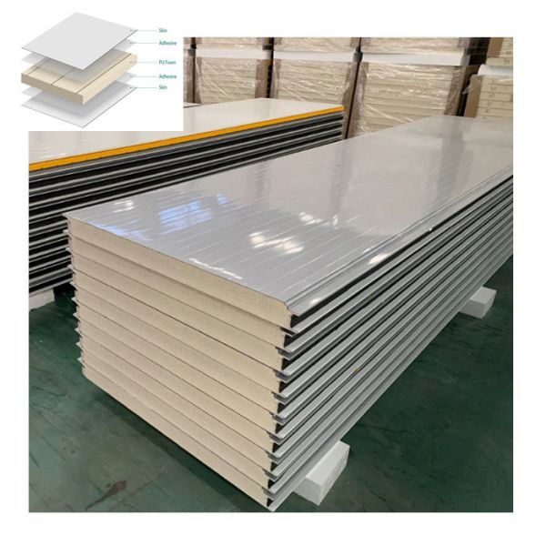 Quality Fireproof PU Polyurethane Composite Panels For Cold Room Warehouse Construction for sale