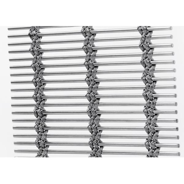 Quality Flexible Cladding Facade Metal Architectural Mesh 7mm Thick Natural Colour for sale