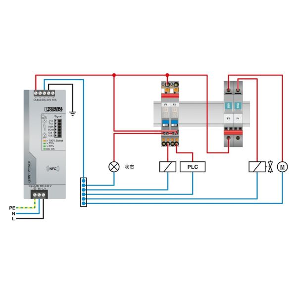 Quality 5 Poles Rated Voltage 50V DC Thermal Magnetic Device Circuit Breakers 2800862 CB for sale