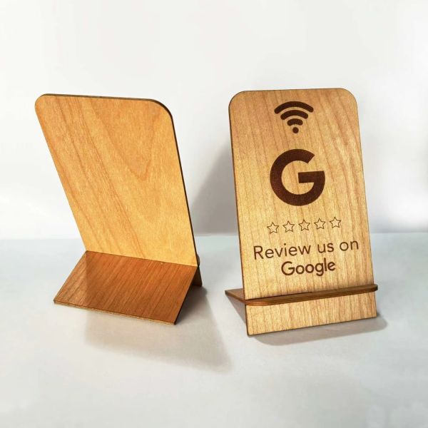 Quality Google Review NFC Wood Stand Display Business Reviews Smart NFC Wooden Stand for for sale