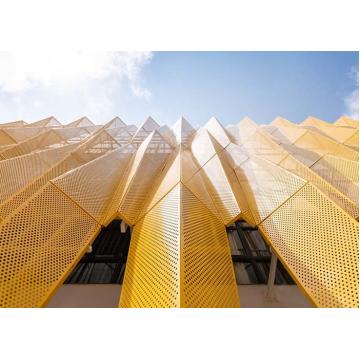 Quality Perforated Metal Building Facade combination of function and aesthetics for for sale