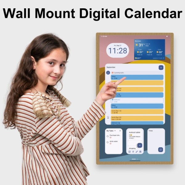 Quality Goodnotes Compatible Android 14 Free Software Wall Mounted Digital Calendar for sale
