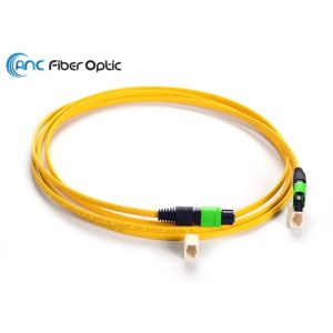 Quality Ribbon Fiber Optic Cable Types SM OM3 12 Fiber MPO Female To MPO Female for sale