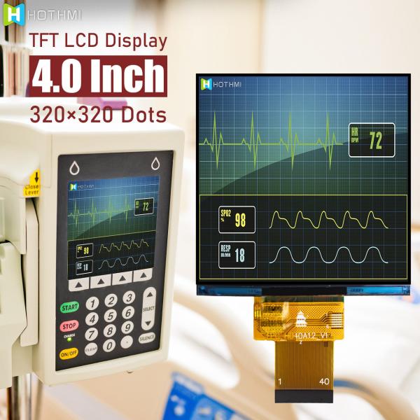 Quality 4 Inch TFT LCD Display | 320x320 Resolution SPI interface for sale