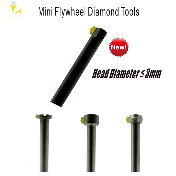 Quality Mini Flywheel Diamond Tools for Micro Motor V Shape 0.5mm for sale
