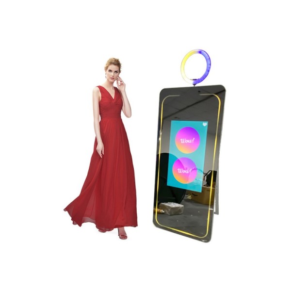 Quality Mini Computer Magic Mirror Photo Booth Wedding 32in for sale