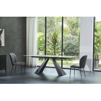 Quality Marble  Luxurious  4 6 Seater Extending Dining Table 1100mm Width for sale