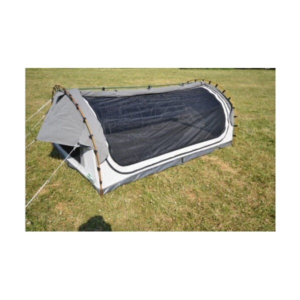 Quality Fire Prevention 2 Person Swag Tent , Canvas Camping Swag Tent Sun Shelter for sale