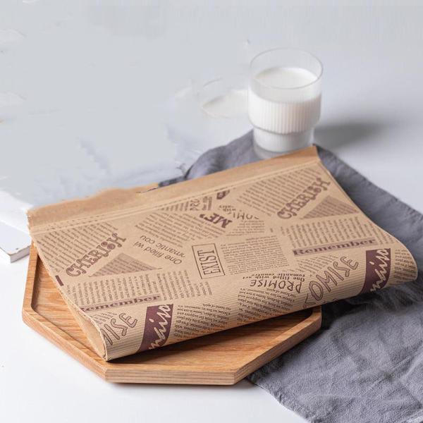Quality Embossing Recycled Greaseproof Food Wrap Paper Customized for sale