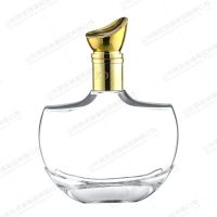 Quality OEM/ODM Accepted Electroplating Clear Glass Bottles for Brandy Whiskey Vodka for sale