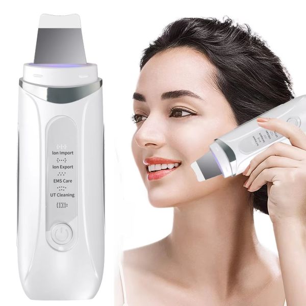 Quality Ultrasonic Skin Scrubber with 4 Modes LCD Display and USB-C Charging for Deep Pore Cleansing for sale