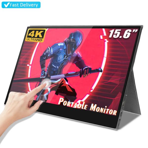 Quality LCD Gaming 15.6 Inch 4K Portable Monitor Touchscreen for PS4 Mac Smartphone for sale