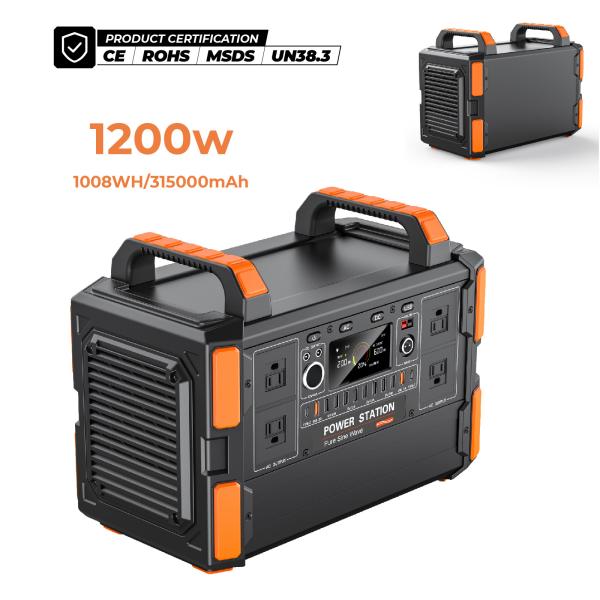 Quality LiFePO4 Battery Power Station 1200W Portable Solar Panel Power Station With MPPT Controller for sale