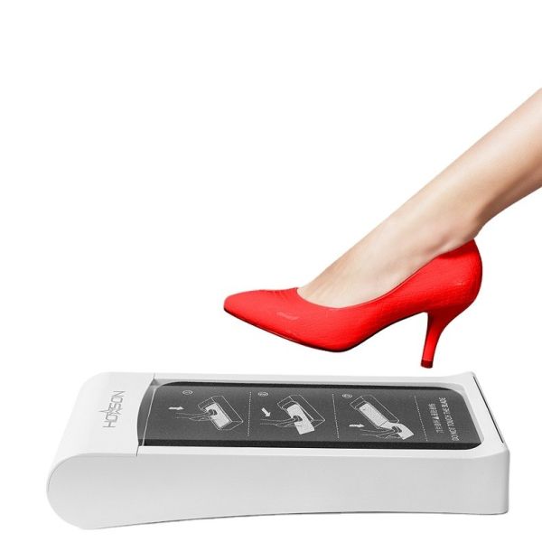 Quality DC Supplies Automatic Disposable Shoe Sole Film Dispenser Machine Is Smart Device Yes for sale