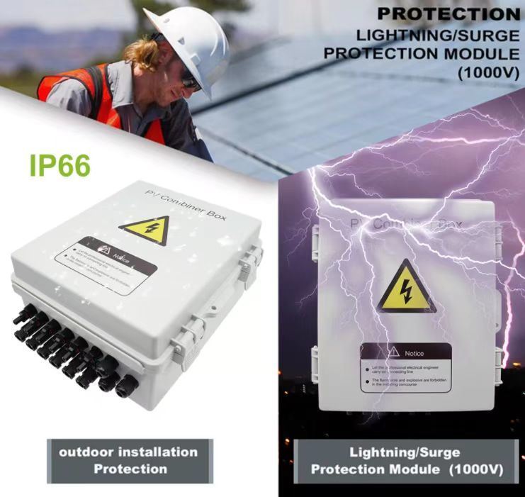 Solar Panel Distribution Junction Boxes PV Array 1-24 String DC Combiner Box