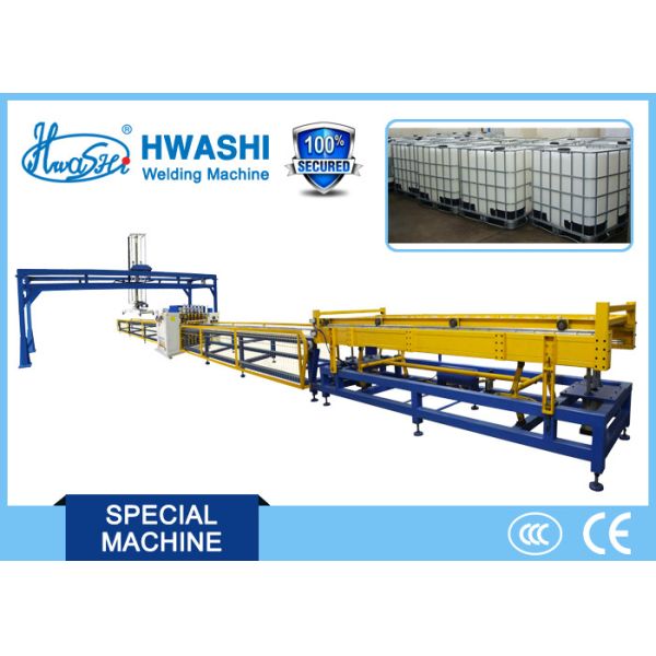 Quality IBC Tubular Mesh Welding Machine With Automatic Feeder And Unloading System for sale