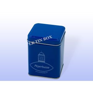 Quality Preminum Custom Logo Square Tin Box For Coffee Tea / Spice Packaging for sale