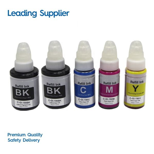 Quality GI190 GI 190 GI-190 70ML Water Based Dtg Eco Ink For Canon PIXMA G2110 G3110 for sale