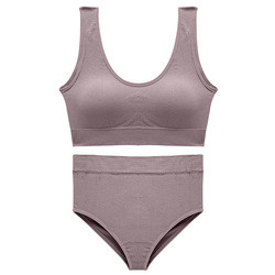 Quality Seamless Plus Size Bra Sets Breathable Full Brief Underwear Sets for sale