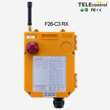 Quality F26-C1 Industrial Radio Remote Control Hoist Crane FCC 6 Single Speed Keys for sale