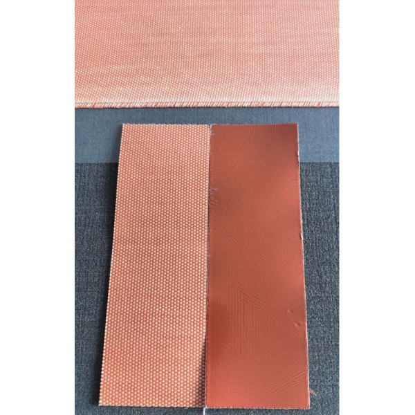 Quality T0.75mm x W1m x L10m Red Silicone Coated Fiberglass Fabric (Rogers Style) for sale