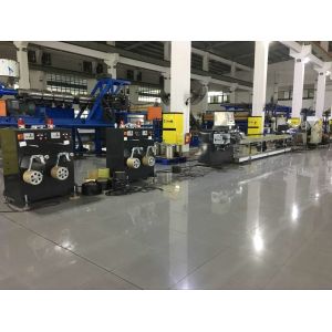 Quality Yellow Machine Color Plastic Strap Making Machine 0-120m/Min Line Speed for sale