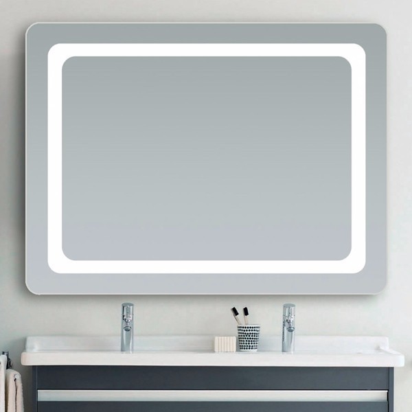 Quality Custom Decorative Wall LED Touch Sensor Bathroom Magnifying Vanity Mirror With for sale