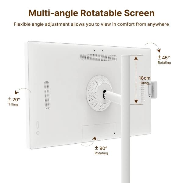 Quality Smart Rotate Screen 24 Inch 32 Inch Incell Touch Screen IPS Movable Android for sale