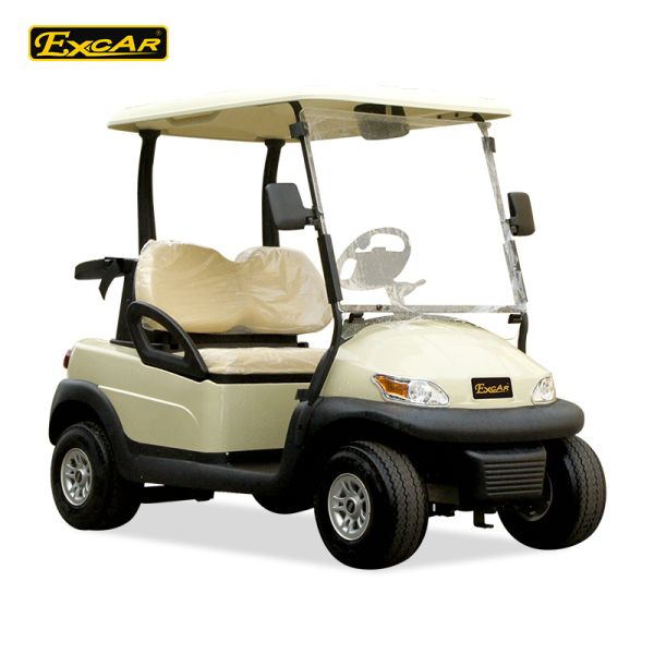 Quality White Color 48V Battery Operated Golf Cart Small Size Two Seats for sale