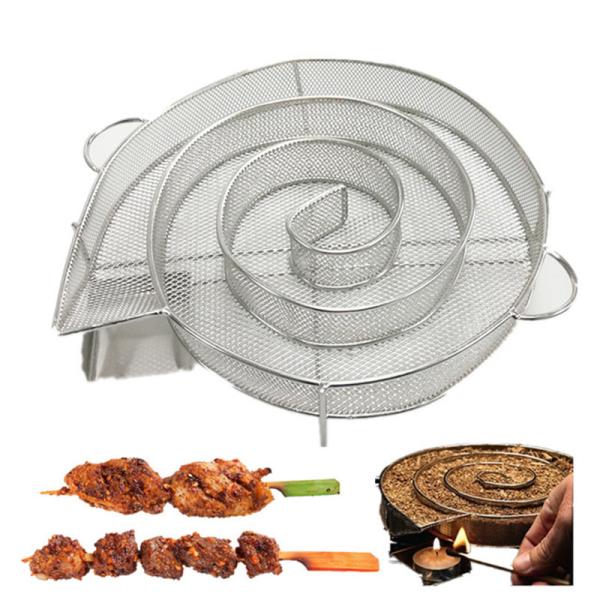 Quality 156g Cold BBQ Smoke Generator Pellet Basket Tray Grill 5cm for sale