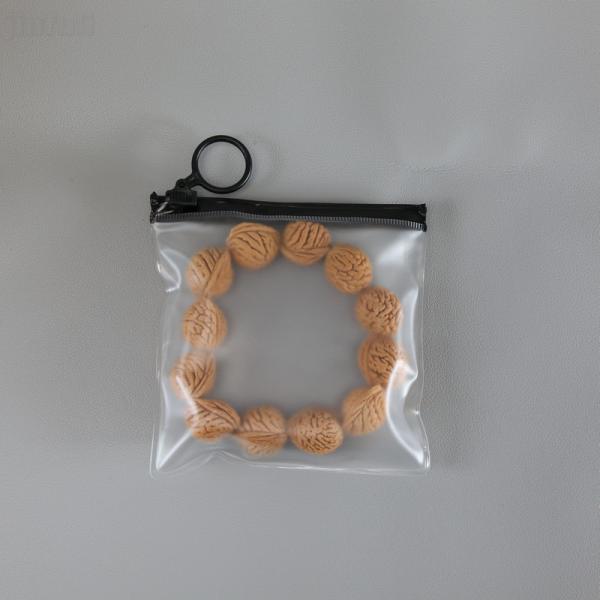 Quality Transparent and Black Waterproof Jewelry Zipper Bags for Storage for sale
