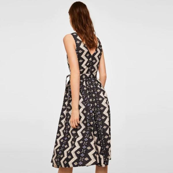 Quality Factory price woven ladies summer office dresseeee for sale