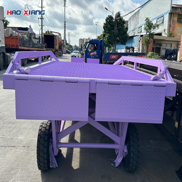 Quality Purple Portable Truck Dock Ramps 20000kg Temporary Loading Dock for sale