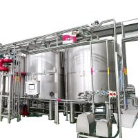 Quality 10 m³/H Flow Rate 1000L CIP Cleaning System For Milk Processing Plant ISO 9001 / for sale