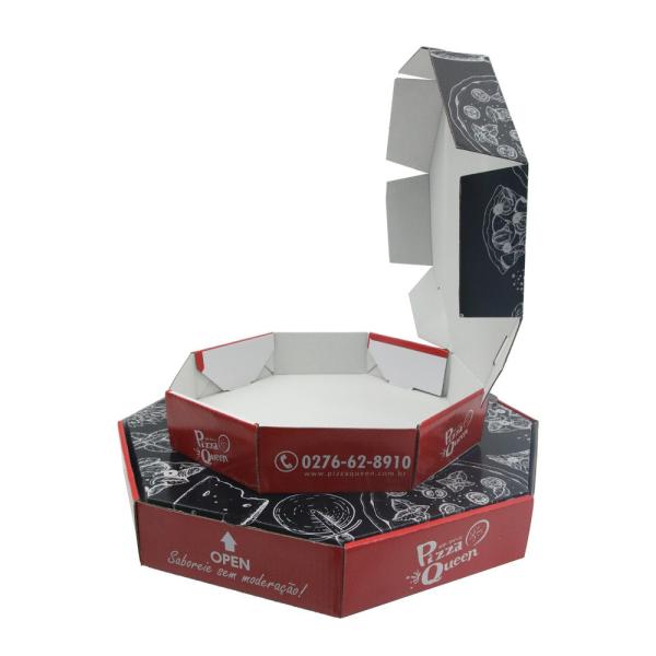 Quality Custom Logo Biodegradable Disposable Foldable Pizza Box Offset Printing for sale
