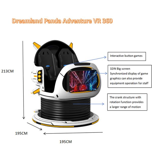 Quality Custom Immersive VR 360 Simulator 9D Virtual Reality Game Machine for sale