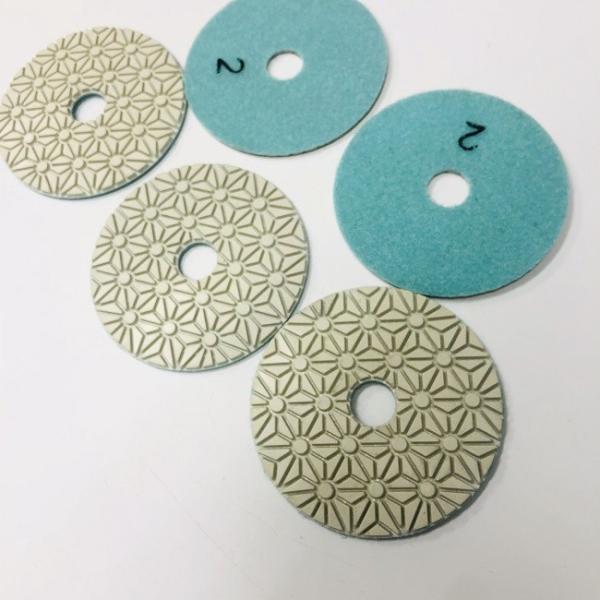 Quality 3 Step 105mm Wet Diamond Polishing Pads For Marble for sale