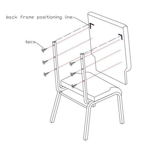 Quality Metal Stackable Padded Connecting Modern Church Chair For Theater for sale