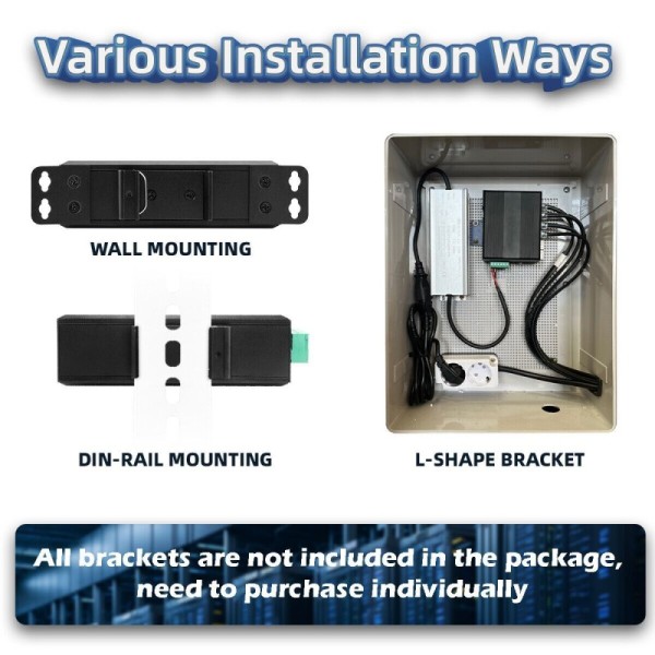 Quality Industrial Solar PoE Switch DC12-48V 240W Web Managed Network Switch for Cctv for sale
