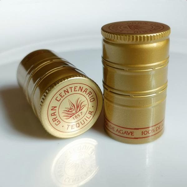 Quality Twist Lock Aluminum Wine Bottle Caps 28mm Aluminium Screw Cap Non Refillable for sale